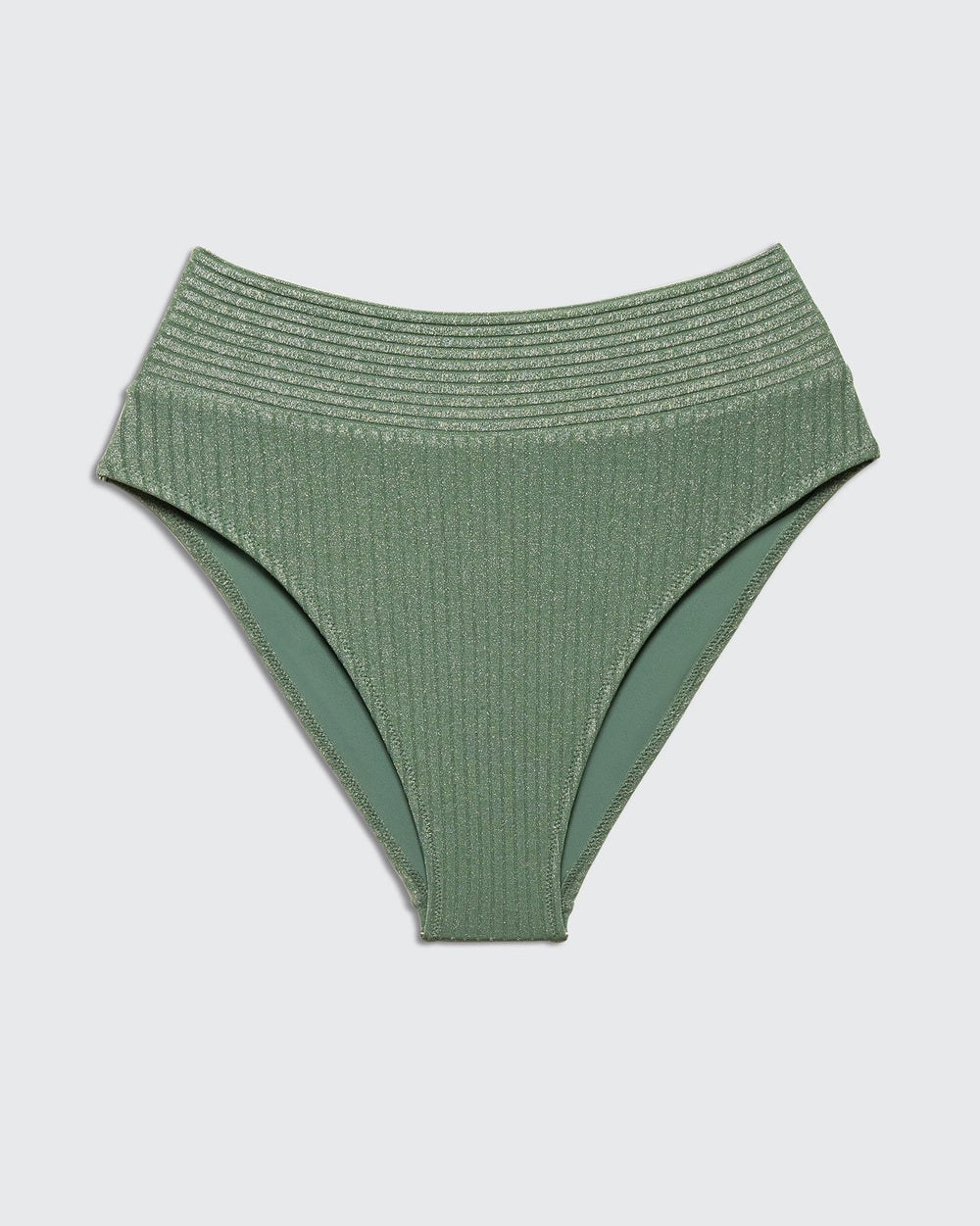Yumi Bottom Green Rib Lurex